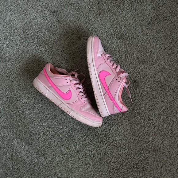 Nike | Shoes | Tripe Pink Nike Dunks Low | Poshmark